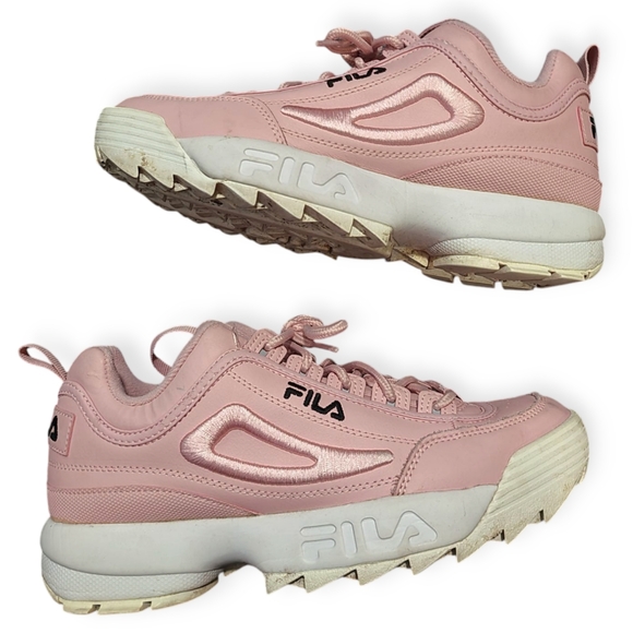 Fila | Shoes | Fila Disruptors Light Pink And White Sz 95 | Poshmark